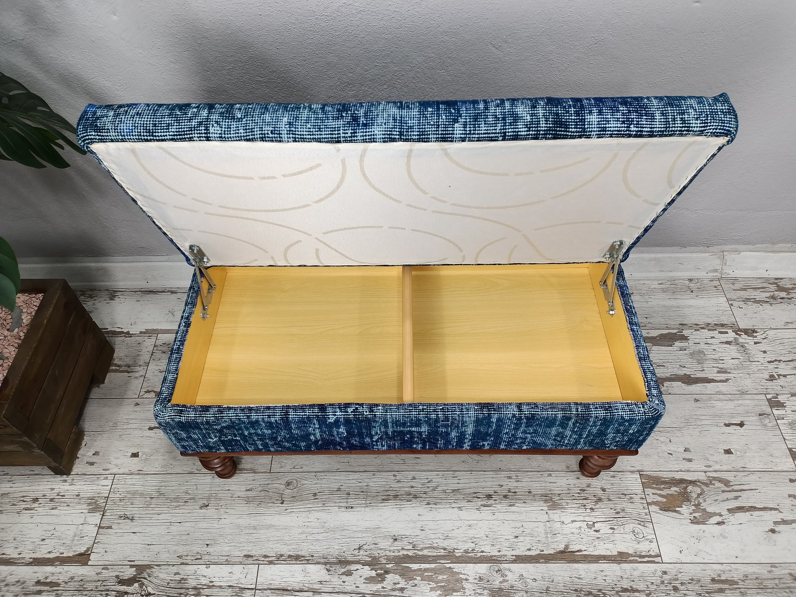 Storage Footstool Ottoman Bench Hallway Bench Storage - Etsy