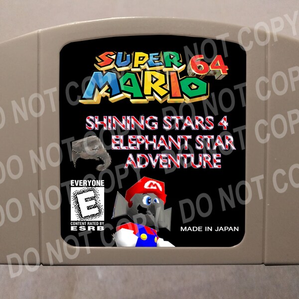 Mario Elephant - Etsy