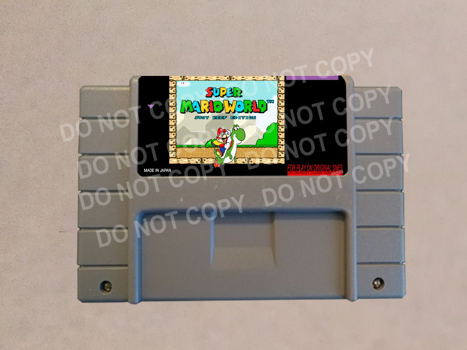 Super Mario World Just Keef Edition for SNES Super Nintendo - Etsy