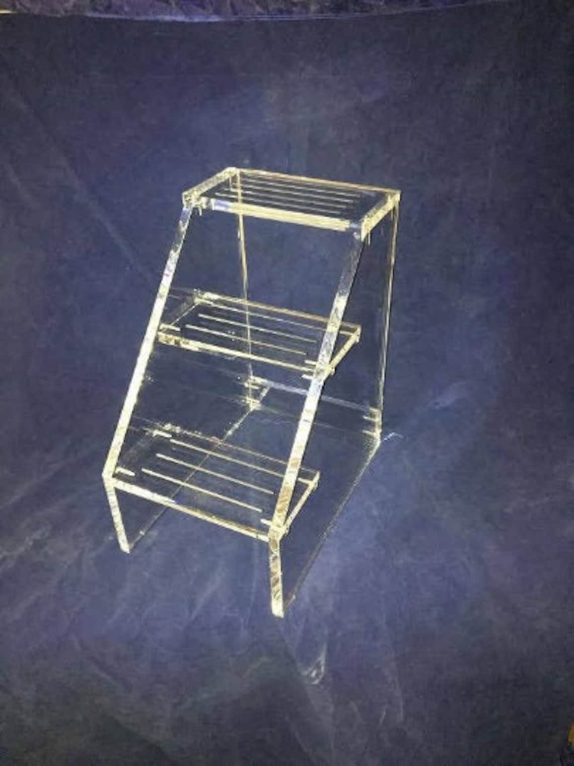 Clear Acrylic Three Step Stool - Etsy