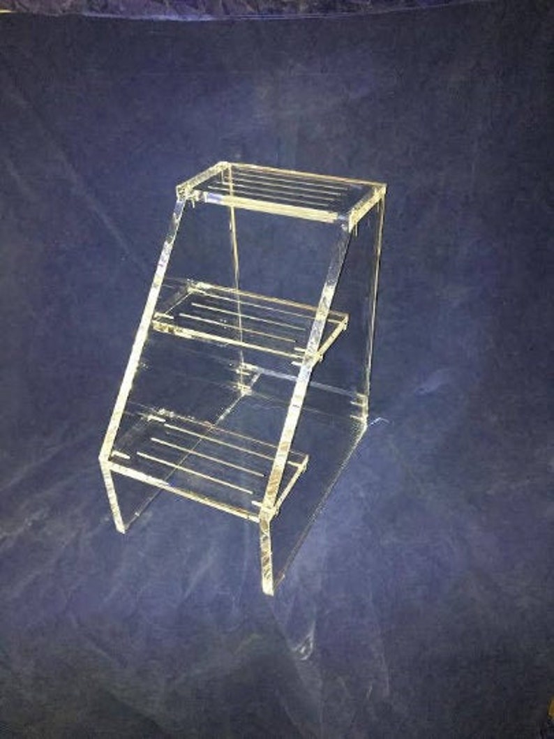 Clear Acrylic Three Step Stool - Etsy
