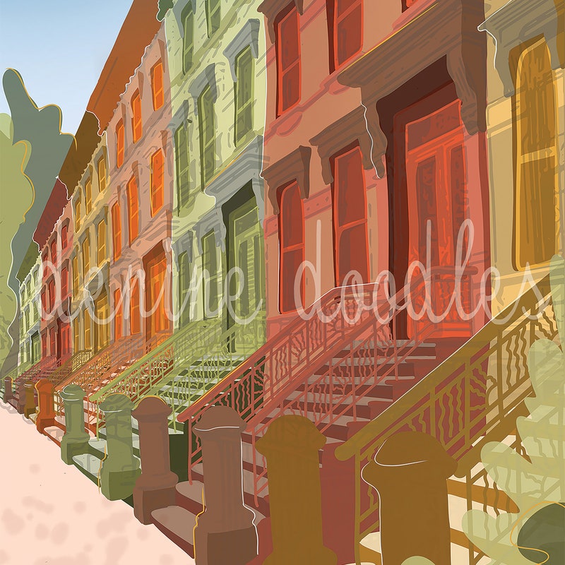 Brownstone Art - Etsy