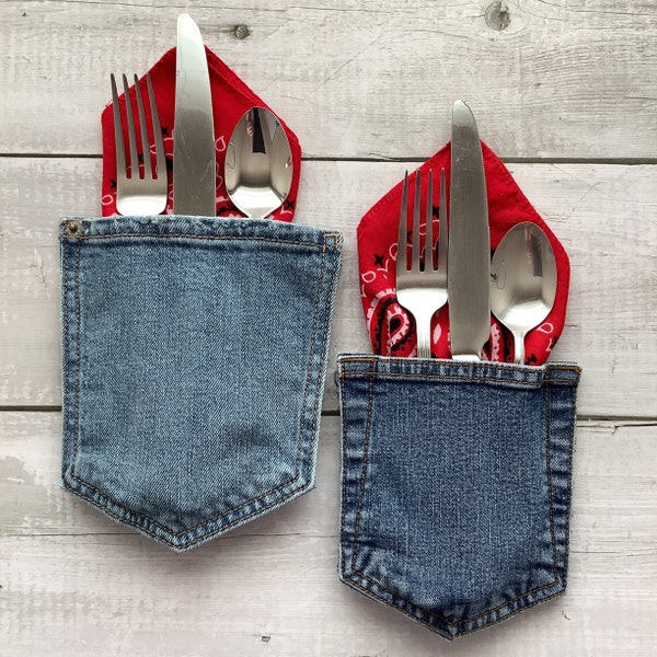 Denim Pockets - Etsy