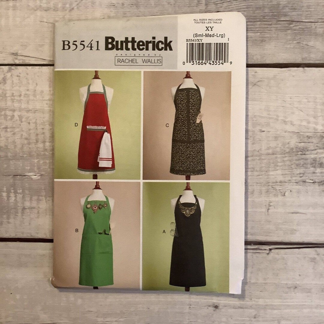 Butterick 5541 Sewing Pattern Full Length Aprons Misses Sizes Sm-med-lg ...