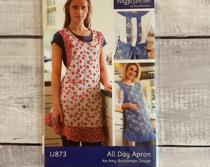 Indygo Junction Sewing Pattern 873 All Day Apron Smock UNCUT - Etsy
