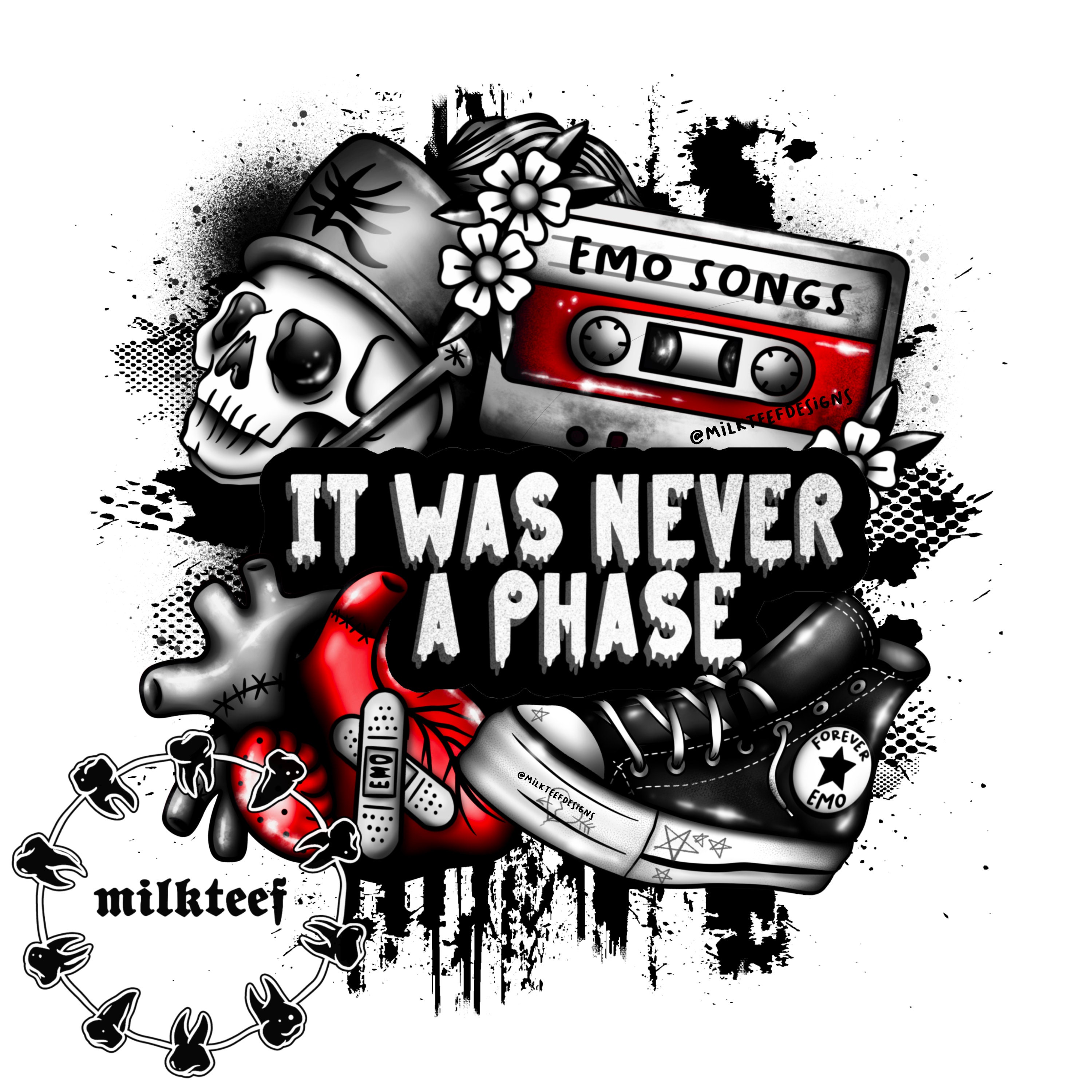 Emo Stickerbomb Sublimation Design / T-shirt Design - Etsy