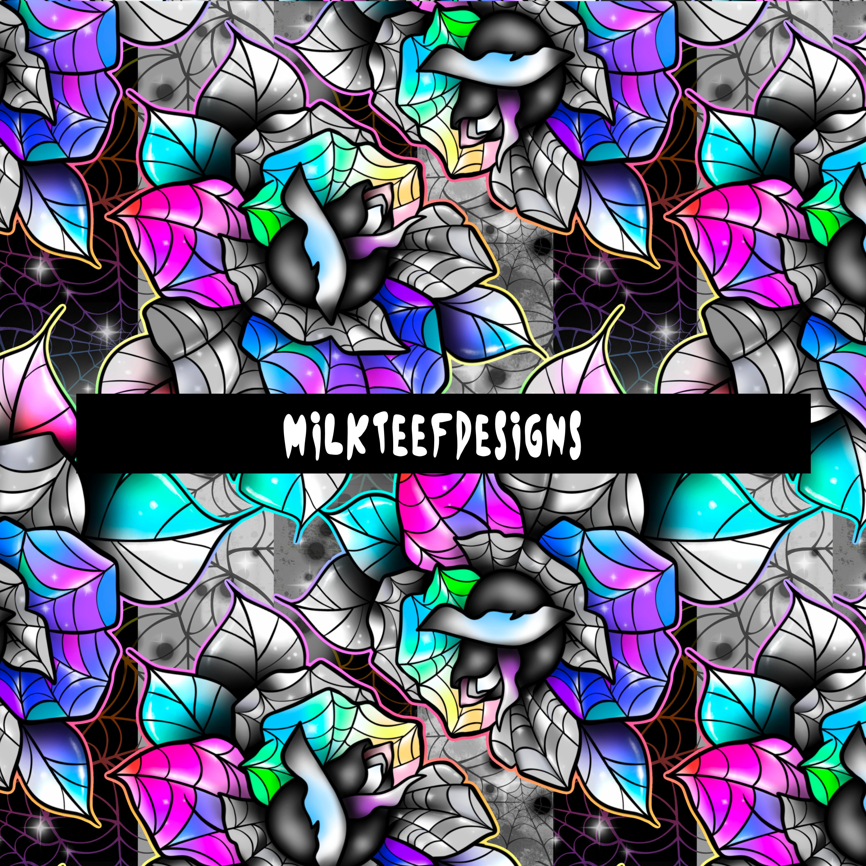 Wednesday Inspired Roses / Seamless Pattern / Surface Pattern - Etsy