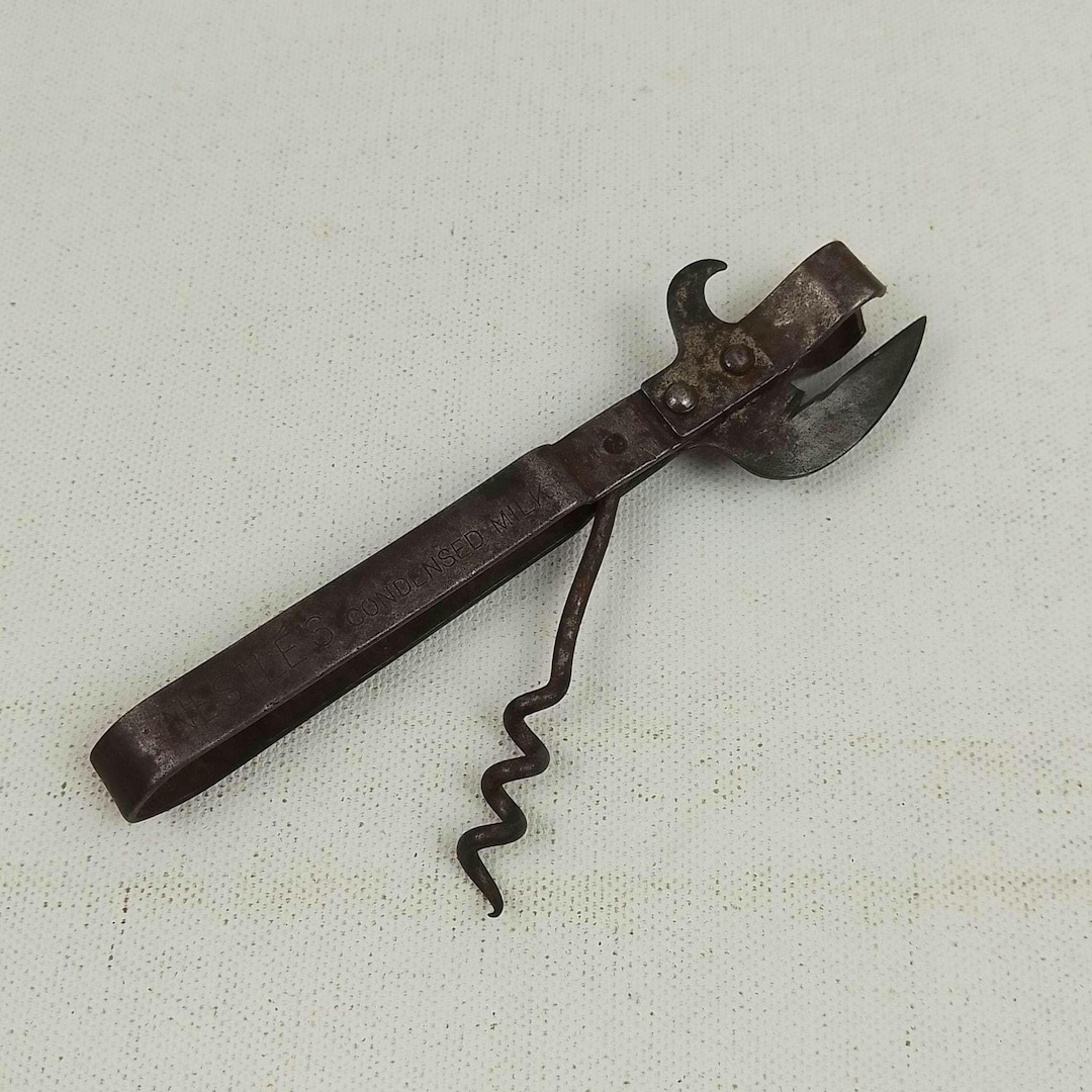 Vintage Very Old Nestle Condensed Milk Can Opener With Folding ...