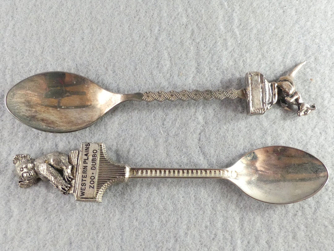 Koala and Kangaroo Vintage Australian Souvenir Spoons Set of 2 - Etsy
