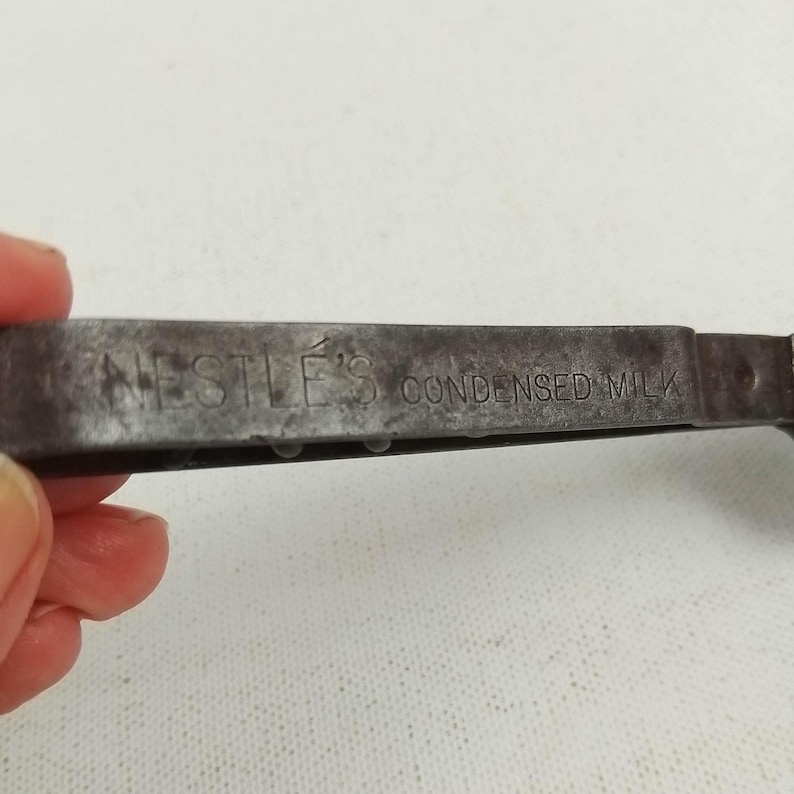 Vintage Very Old Nestle Condensed Milk Can Opener With Folding ...