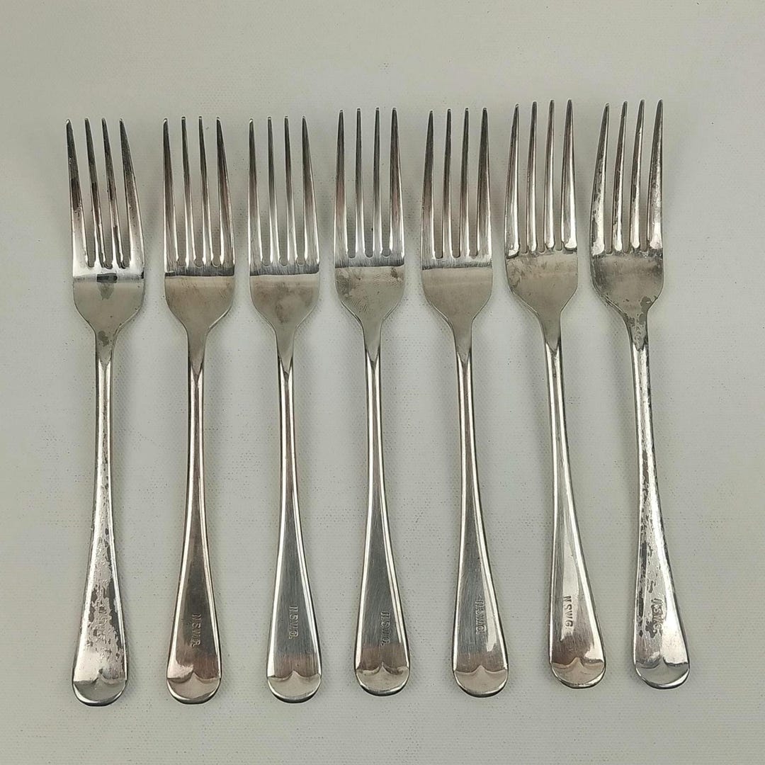 Vintage Forks Historical NSWG Railway Set of 7 Old English Pattern ...