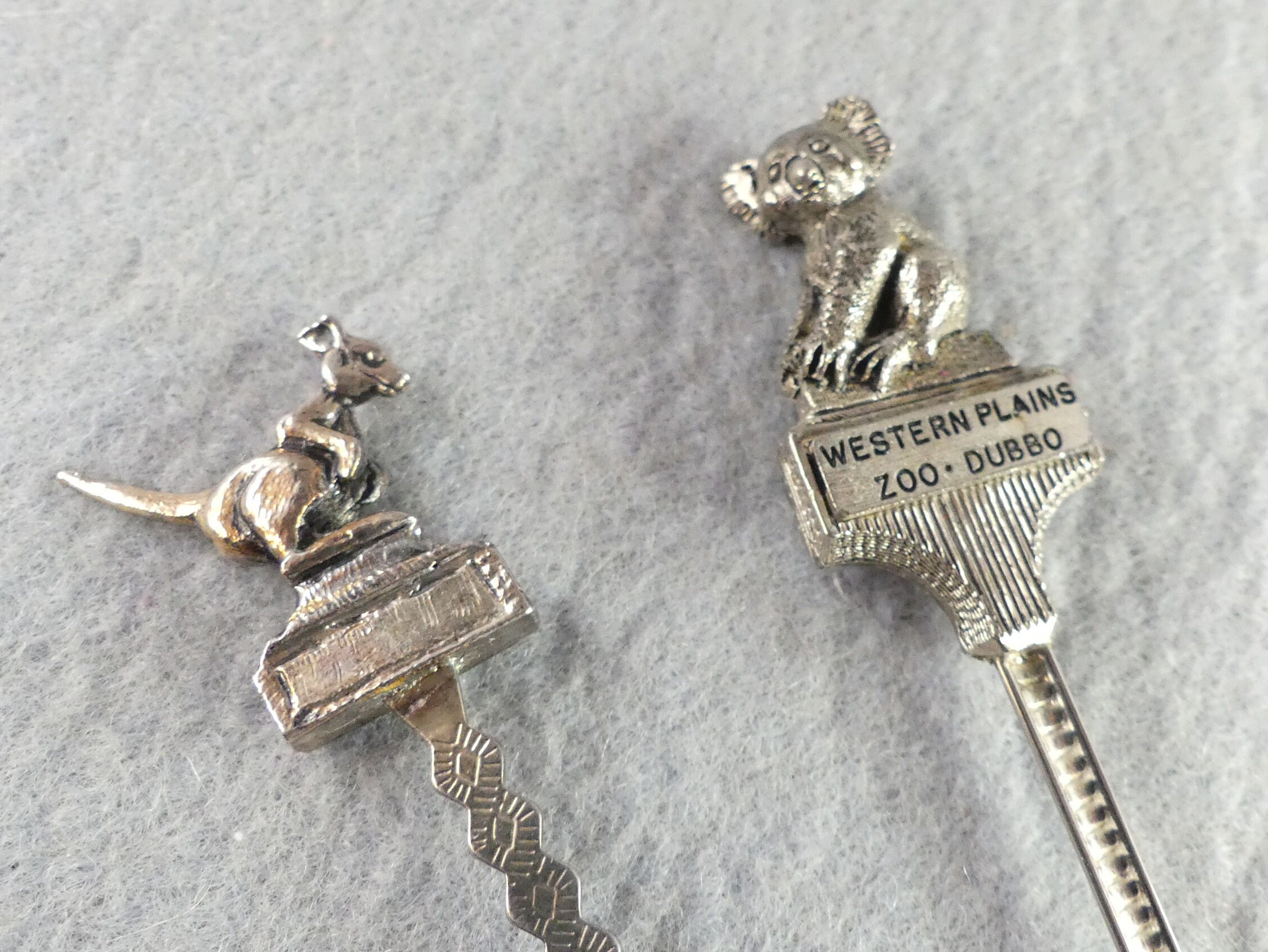 Koala and Kangaroo Vintage Australian Souvenir Spoons Set of 2 Two ...