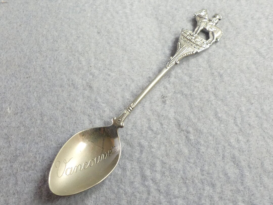 Dutch RCMP Canada Vancouver Vintage Silver Metal Tea Spoon Collectable ...