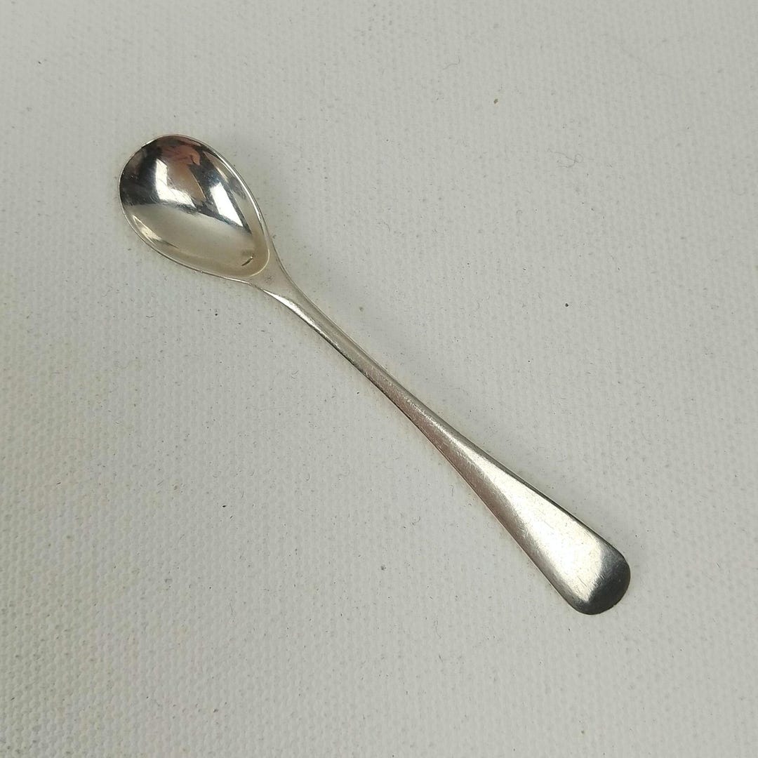 Antique Sterling Silver Mustard Spoon C1920 Thomas Bradbury and Sons ...