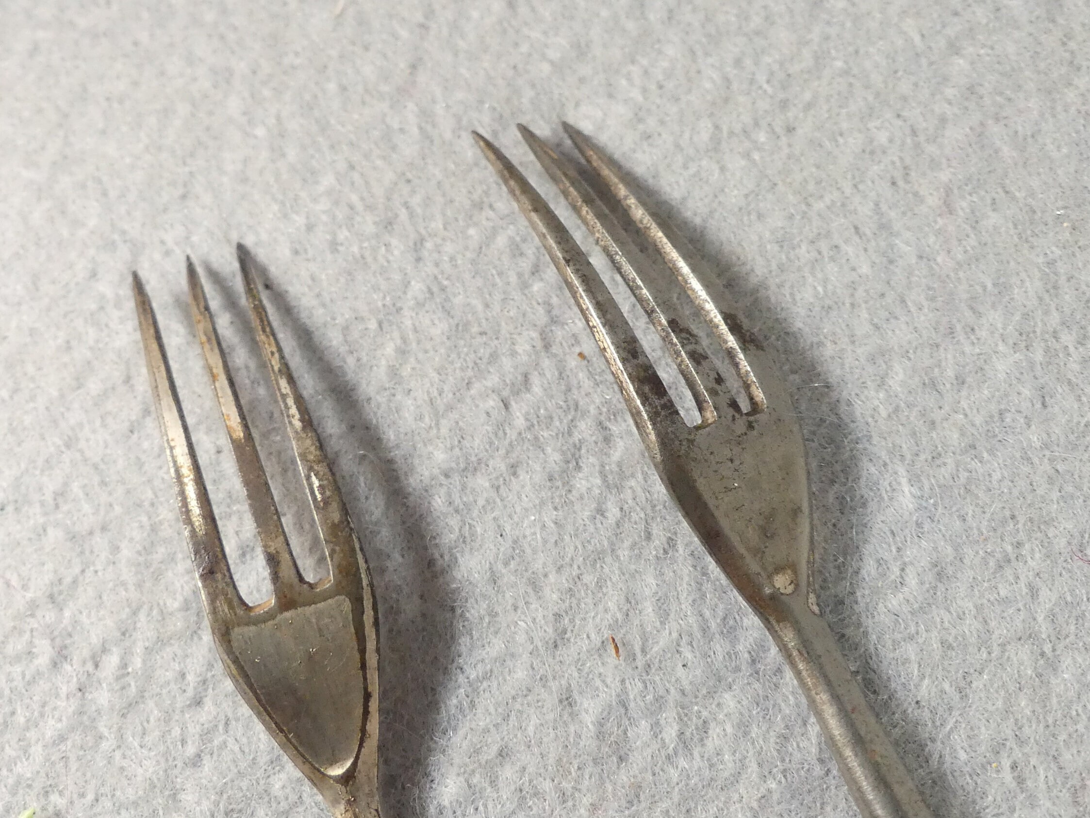 Antique Pickle Forks Pair Set of 2 Carved Twisted Real Bone - Etsy