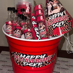 Personalized Party Bucket Set-perfect for Birthdays, Tailgates & Other ...
