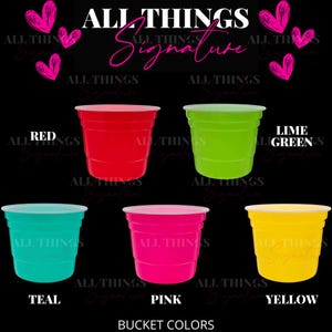 Personalized Party Bucket Set-perfect for Birthdays, Tailgates & Other ...