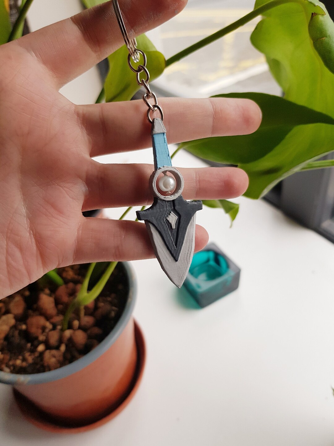 Jett Pocket Knife Gun Buddy Keyring, Valorant Gun Buddies, 3D Printed ...