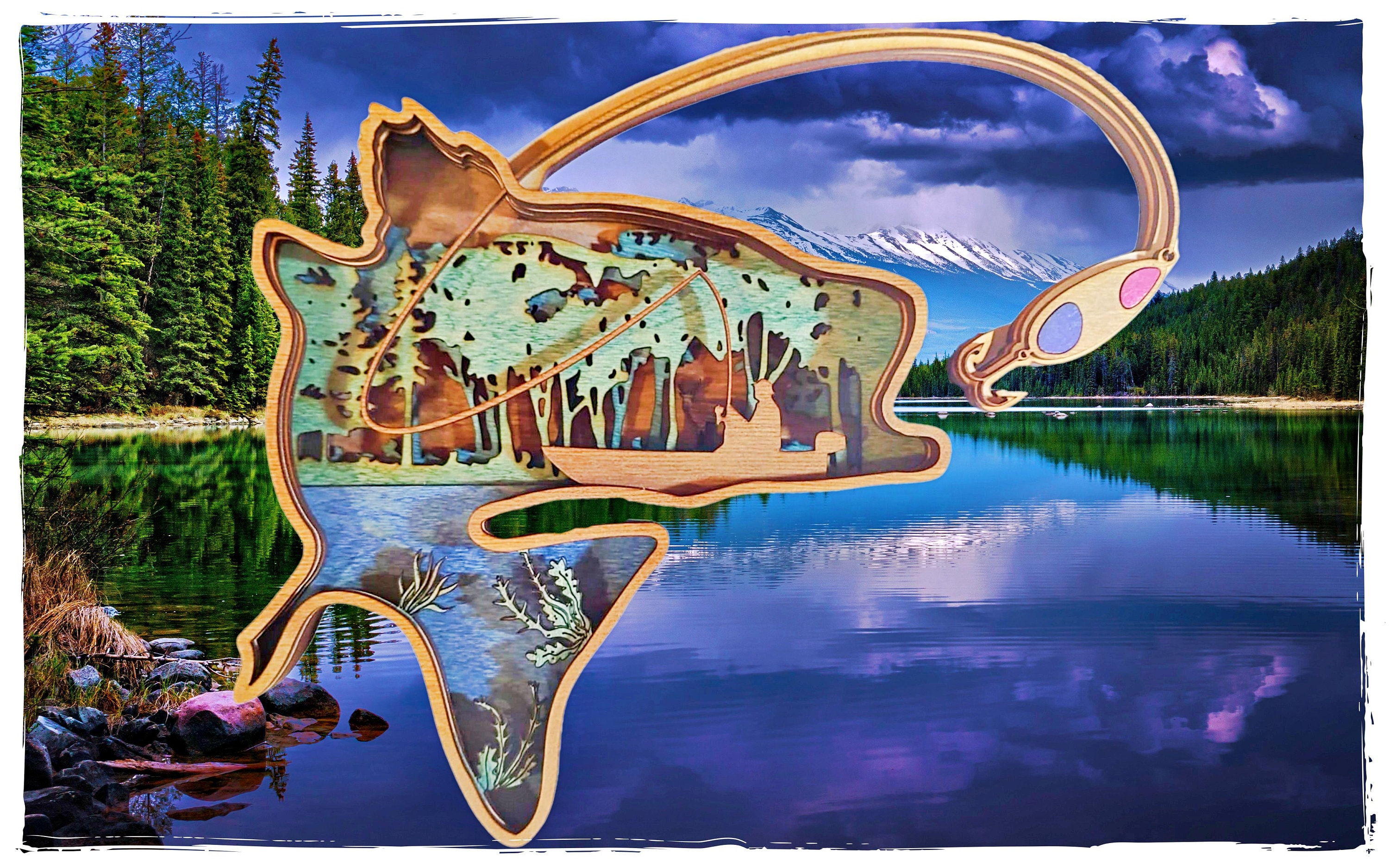 Digital File 7 Layer Bass 2 Art Piece Formatted for - Etsy