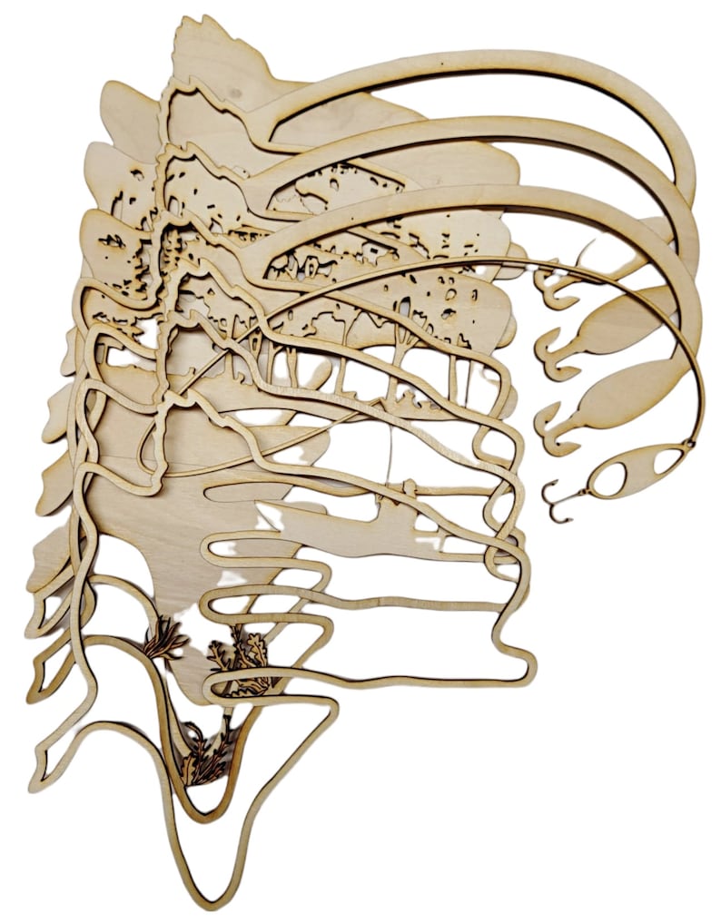 Digital File 7 Layer Bass 2 Art Piece Formatted for - Etsy