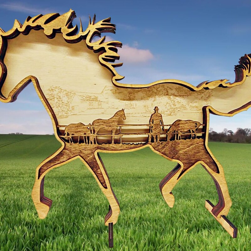 Layered Horse Svg - Etsy