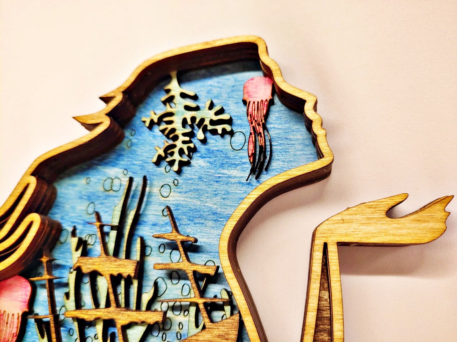 Digital File 5 Layer Mermaid Art Piece Formatted for - Etsy