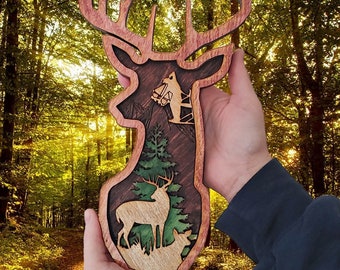 Deer Multi Layer Svg - Etsy