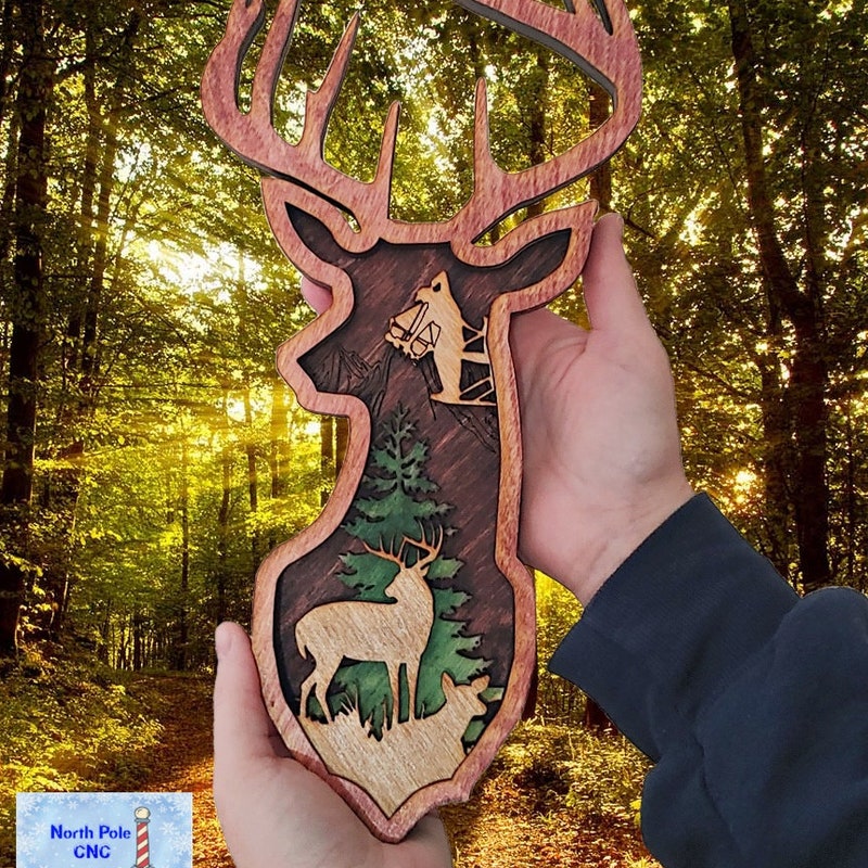 Deer Multi Layer Svg - Etsy