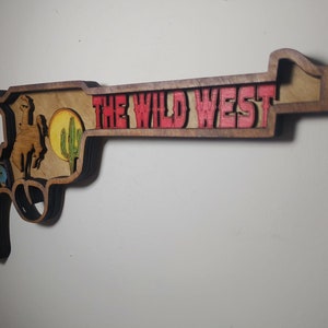 Western Revolver, 4 Layers - Digital File - Art Piece Formatted for ...