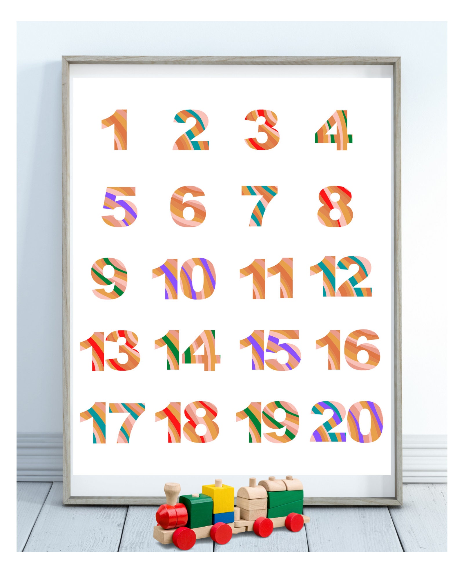 Ican Learning Poster Numbers 1-20 | Toddlers, Nursery School, Preschool ...