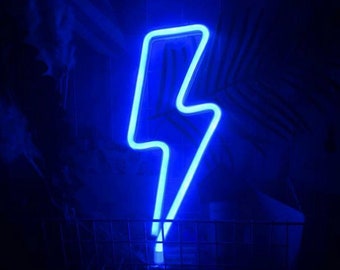 Blue Lightning Bolt | Etsy