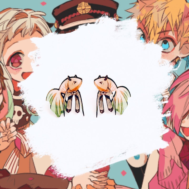 Nene Yashiro Fish Stud Earrings Toilet Bound Hanako Kun | Etsy