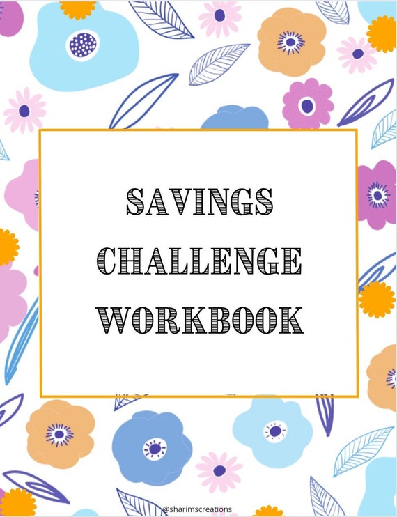 Savings Challenge Workbook Printable Workbook Savings Book - Etsy
