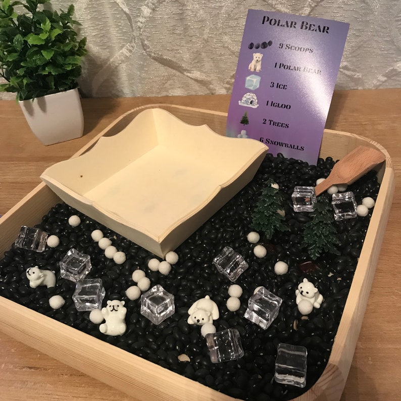Polar Bear Counting Sensory Bin Sensory Play Preschool Counting - Etsy
