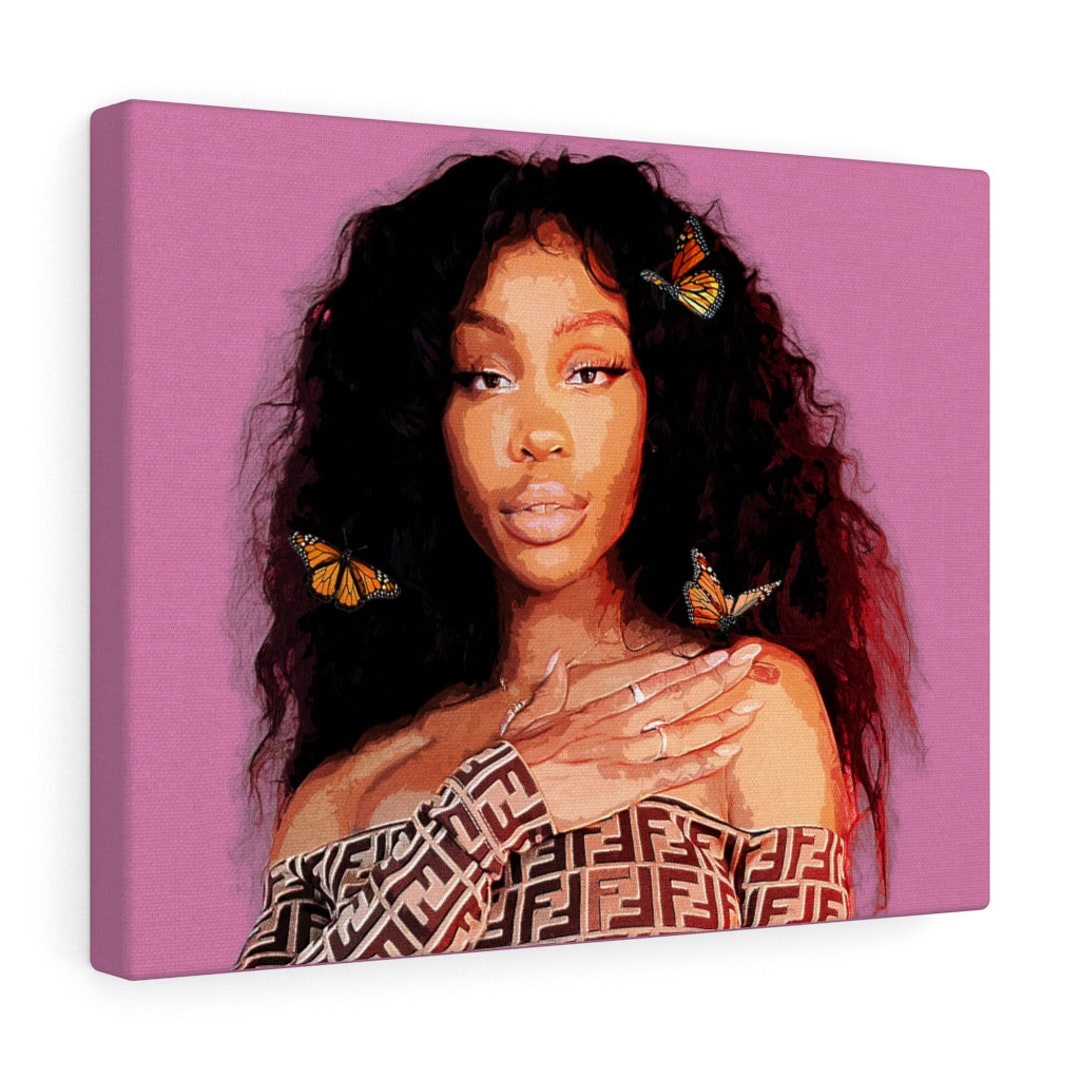 SZA Canvas Painting - Etsy