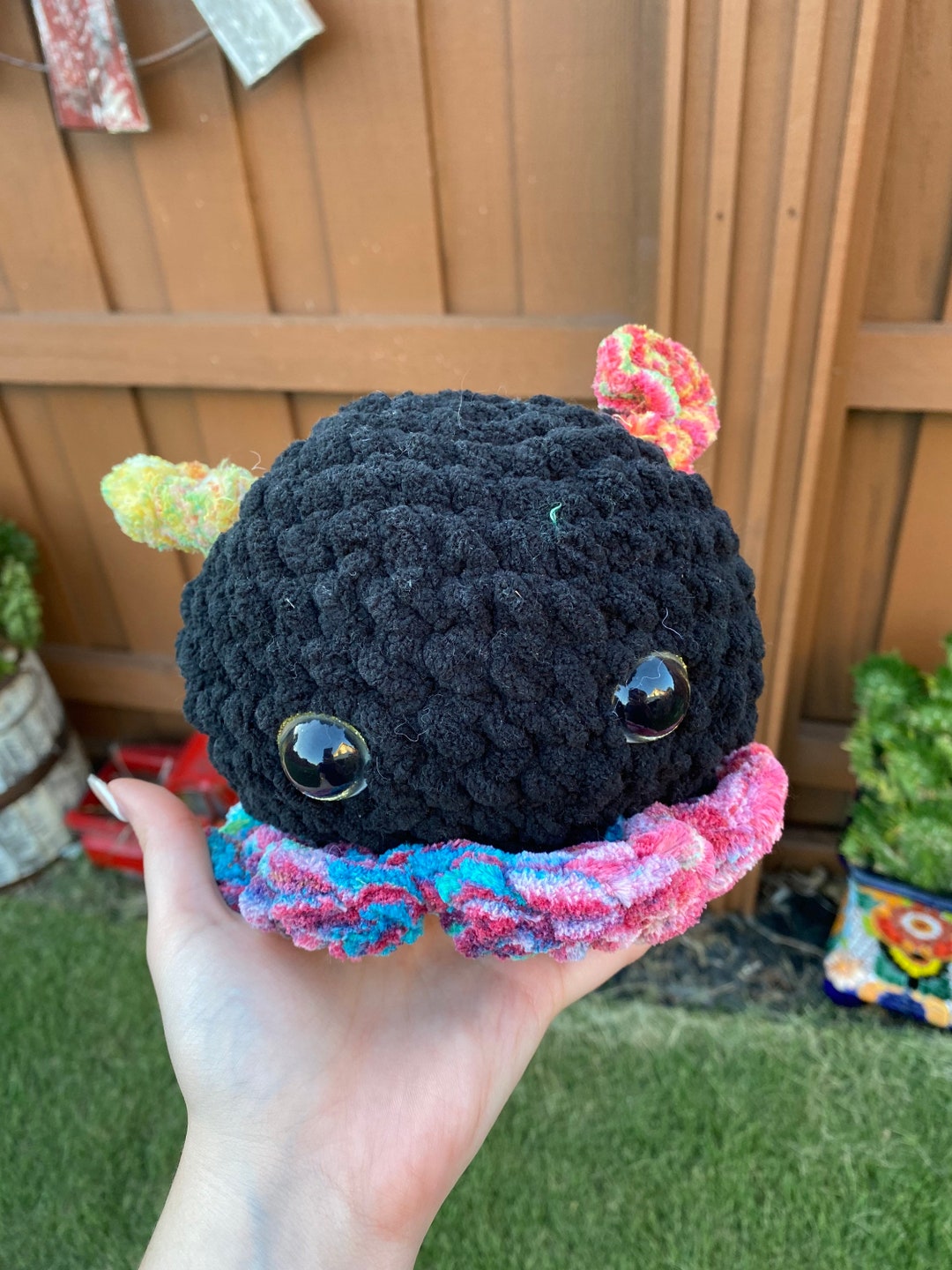 Rainbow Cuddle-fish - Etsy