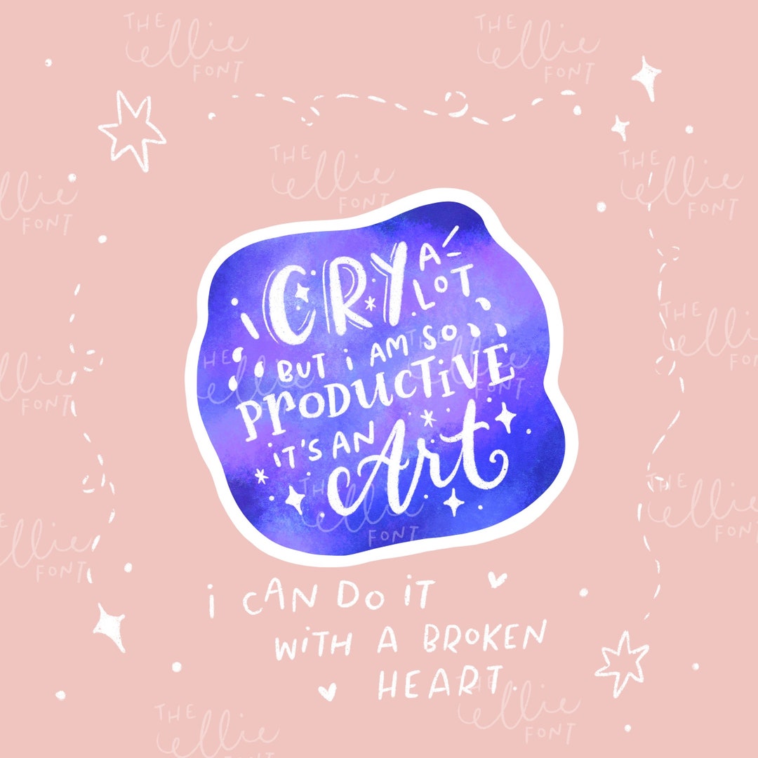 Taylor Swift I Can Do It With A Broken Heart ICDIWABH Lyric Sticker I ...