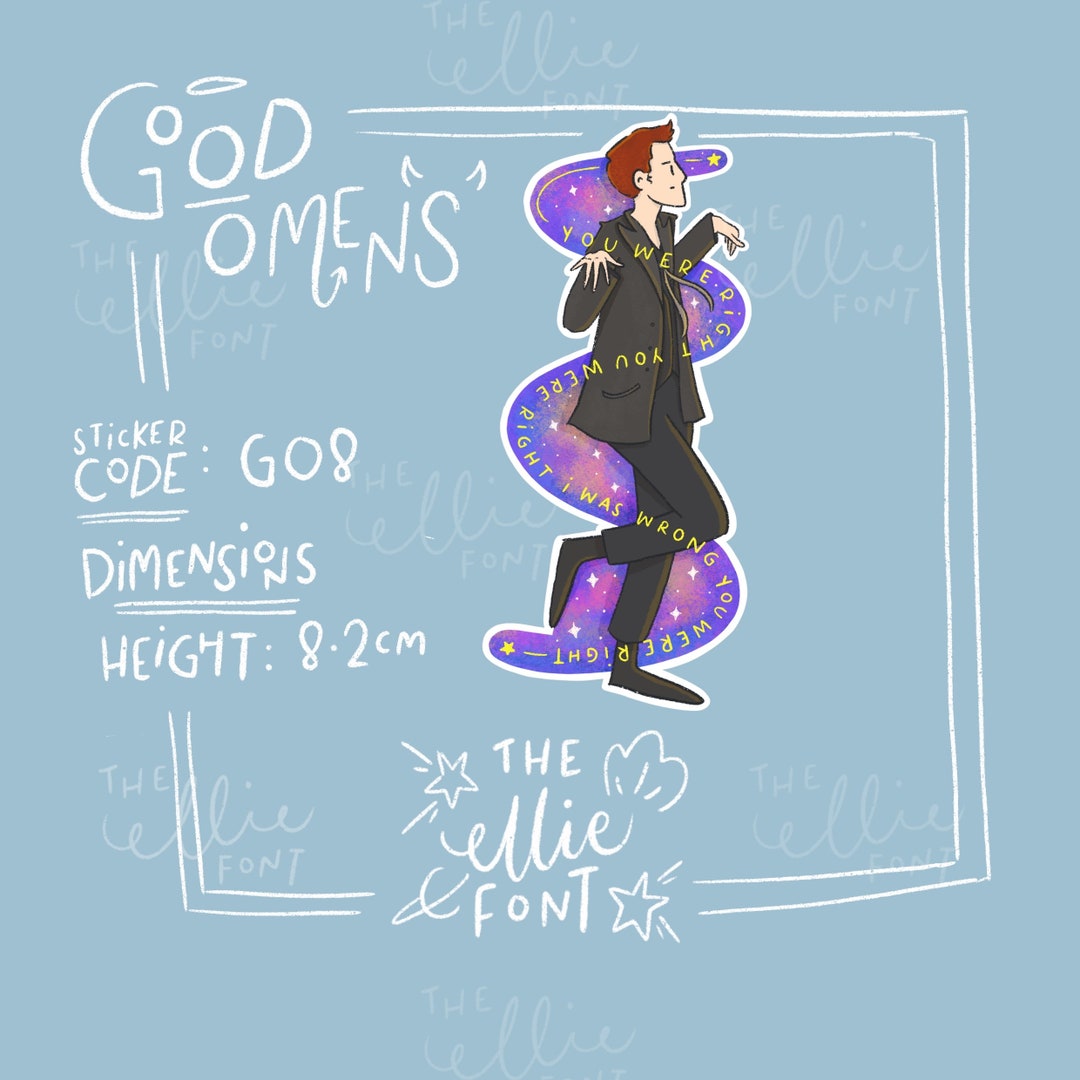 Good Omens - Crowley Apology Dance Sticker - Etsy