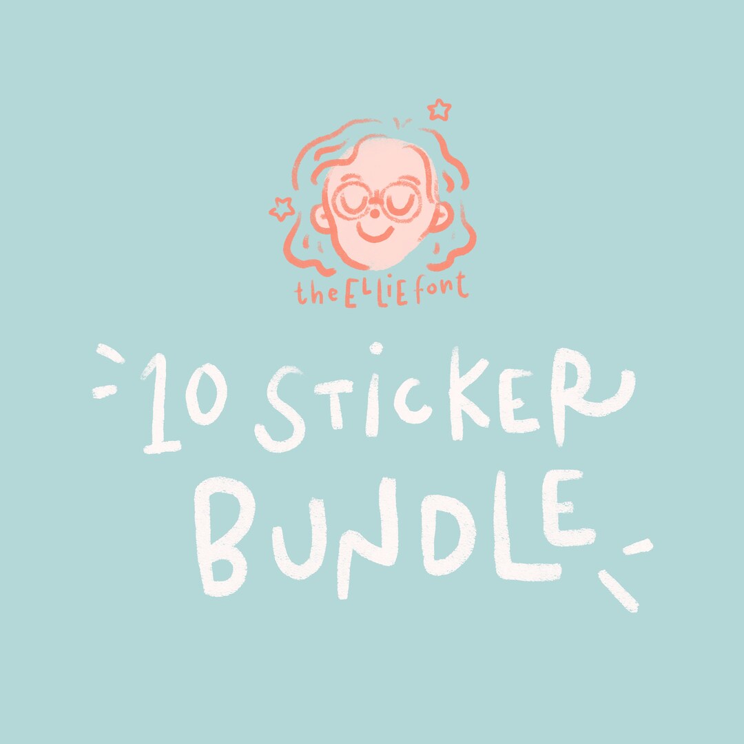 10 STICKER BUNDLE - Etsy