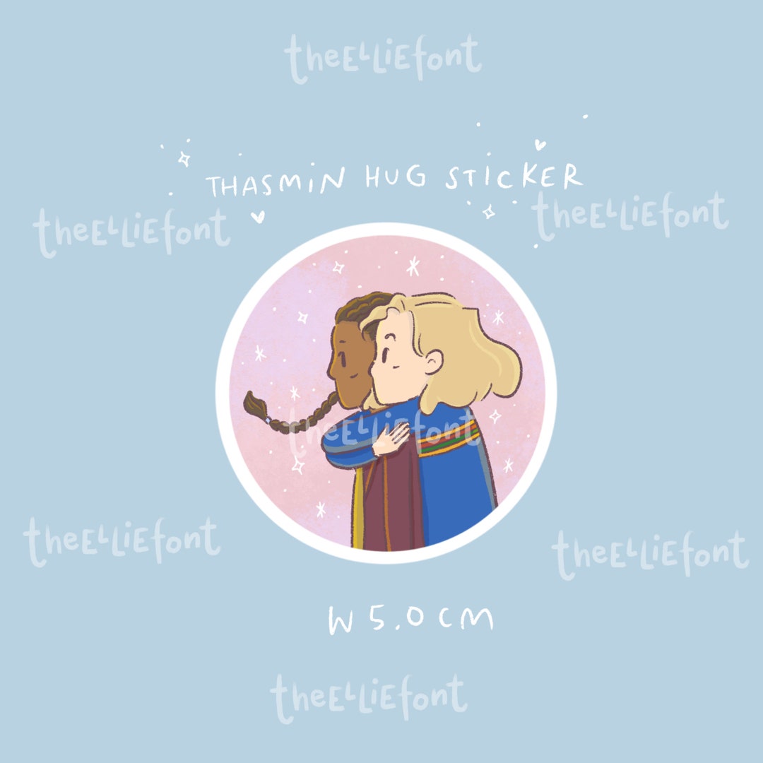 Thasmin Hug Sticker - Etsy