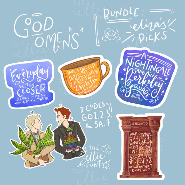 Good Omens Stickers - Etsy