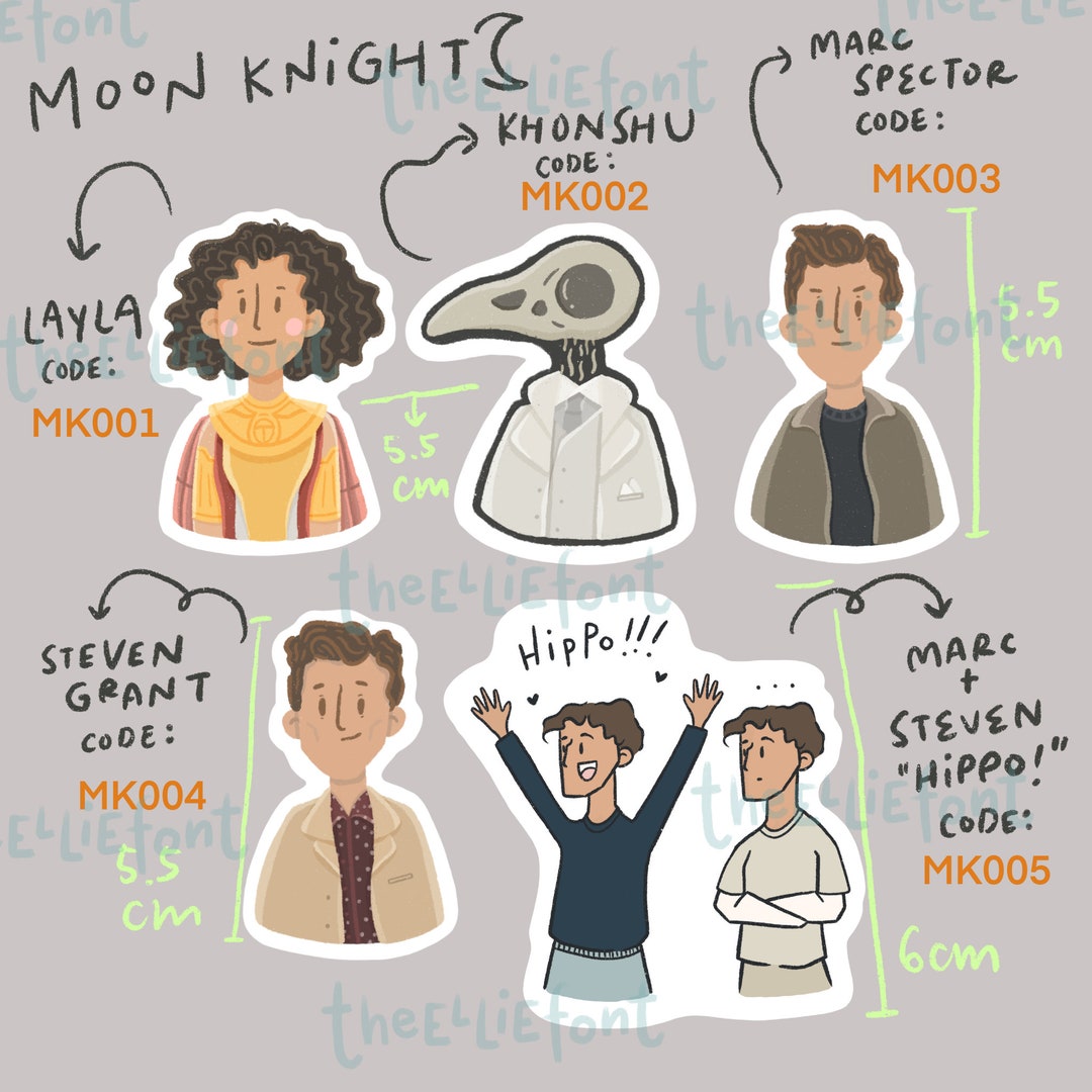 Moon Knight Stickers - Etsy