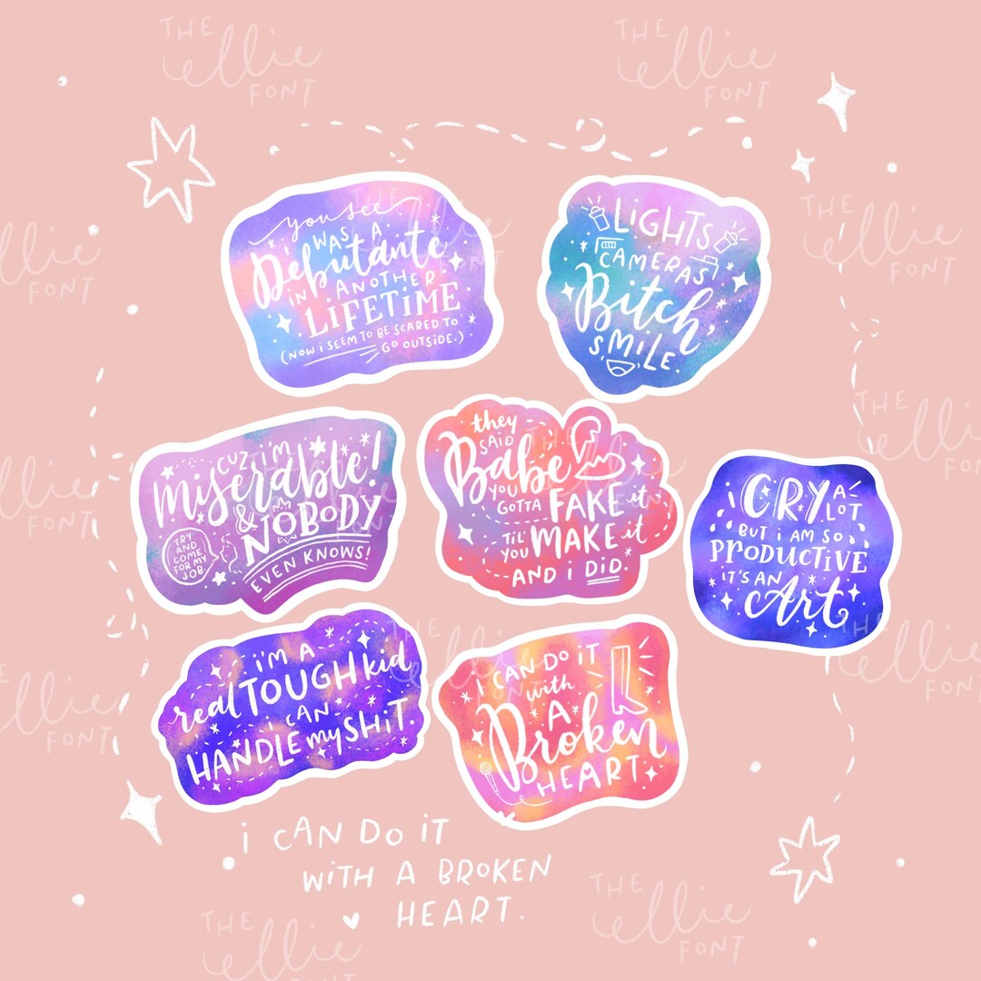 BUNDLE - Taylor Swift ALL 7 I Can Do It With A Broken Heart ICDIWABH ...