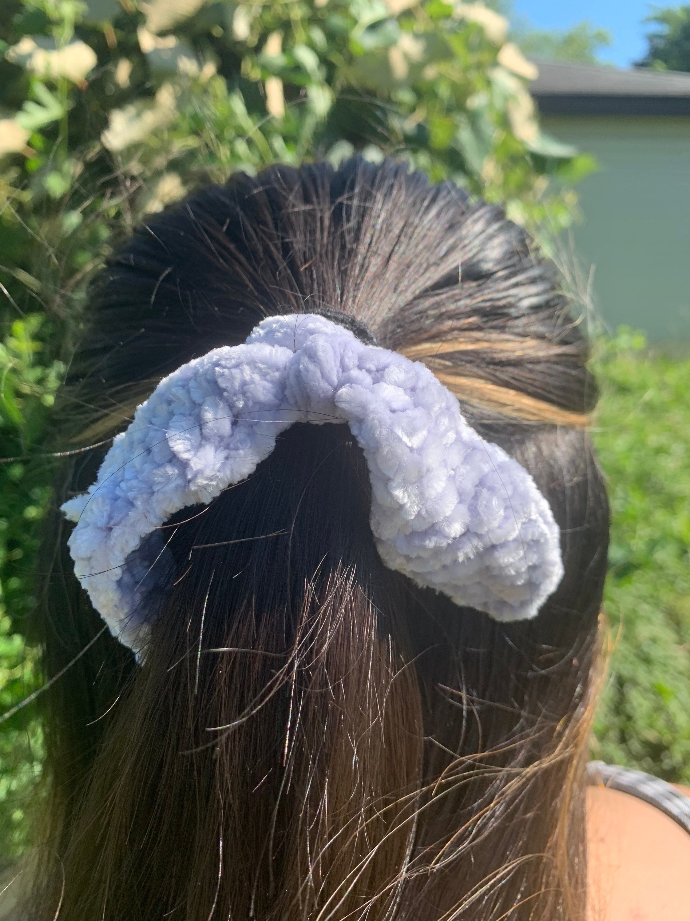 Cute Handmade Crochet Hair Ribbon - Etsy
