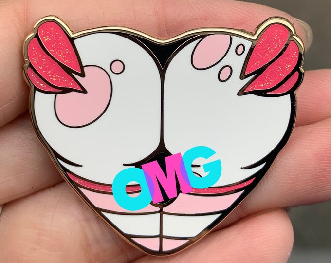 Angel Dust Lewd Booty Pin Hazbin Hotel Etsy