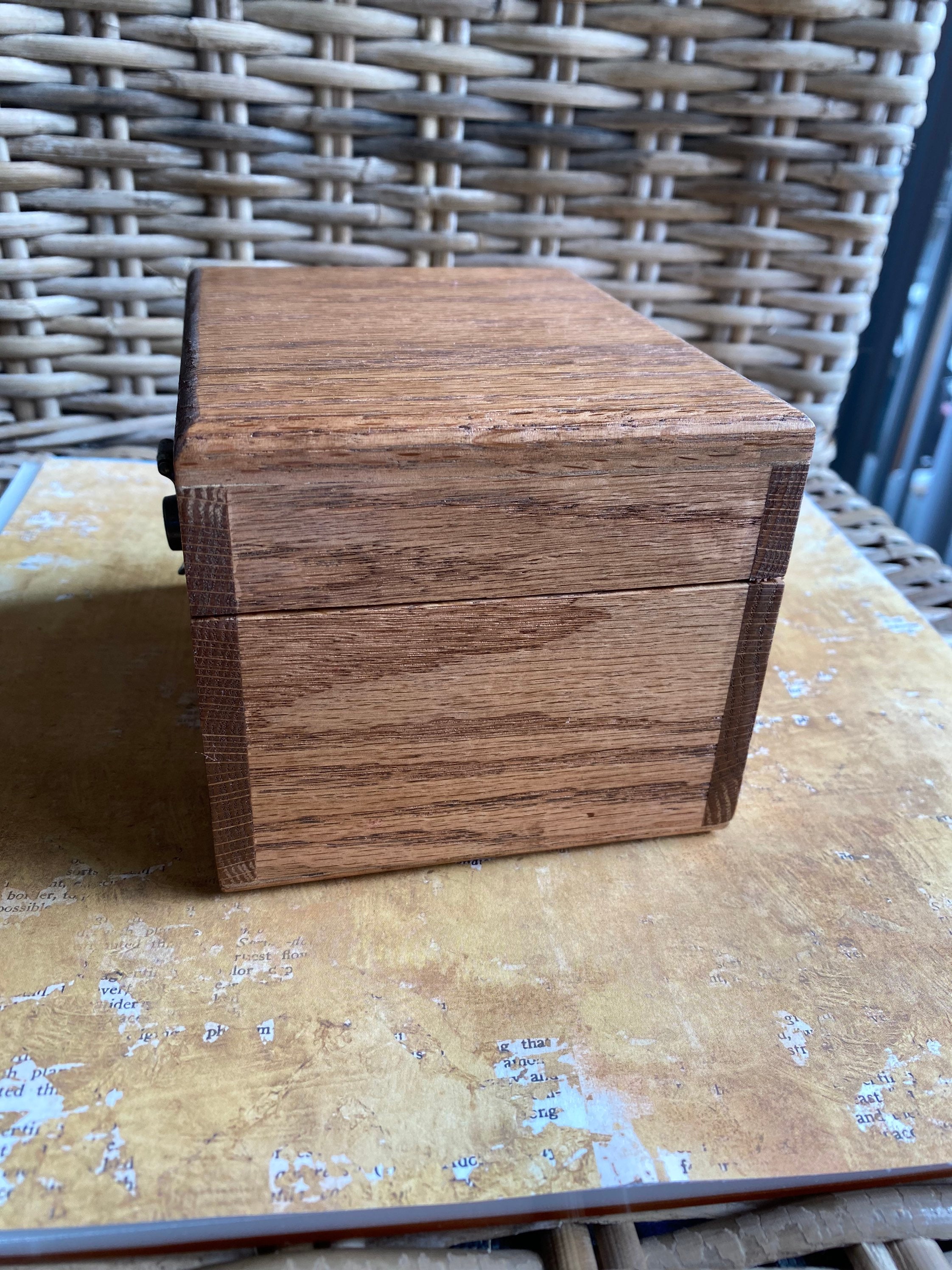 Handcrafted Wooden Oak Trinket Box - Etsy