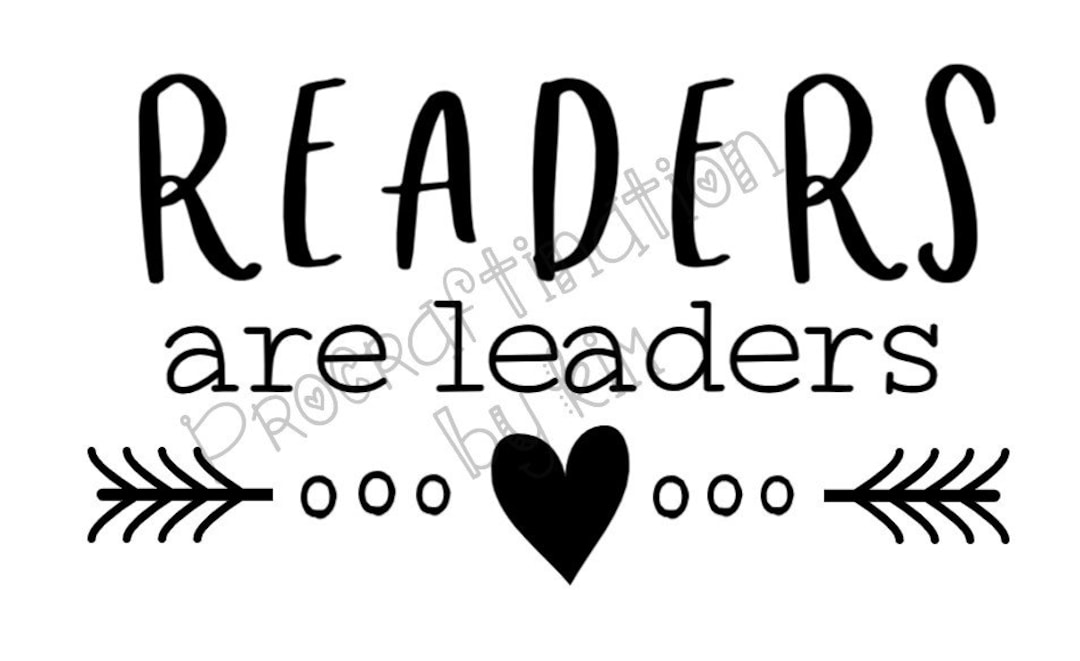 Readers Are Leaders Svg - Etsy