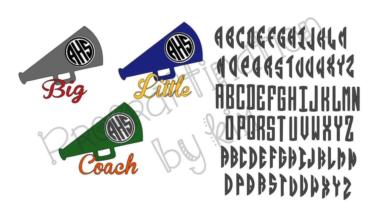 Cheer big cheer little cheer coach megaphone customizable svgs | Etsy