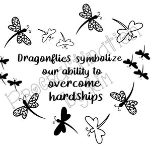 Dragonflies Svg File Dragonfly Heart - Etsy
