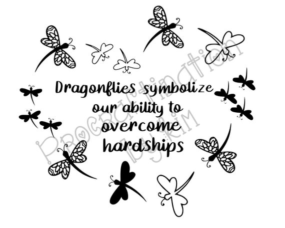 Dragonflies Svg File Dragonfly Heart - Etsy